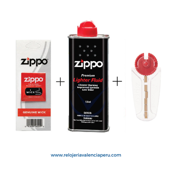 Kit Combo Respuestos Zippo – Relojería Valencia Perú